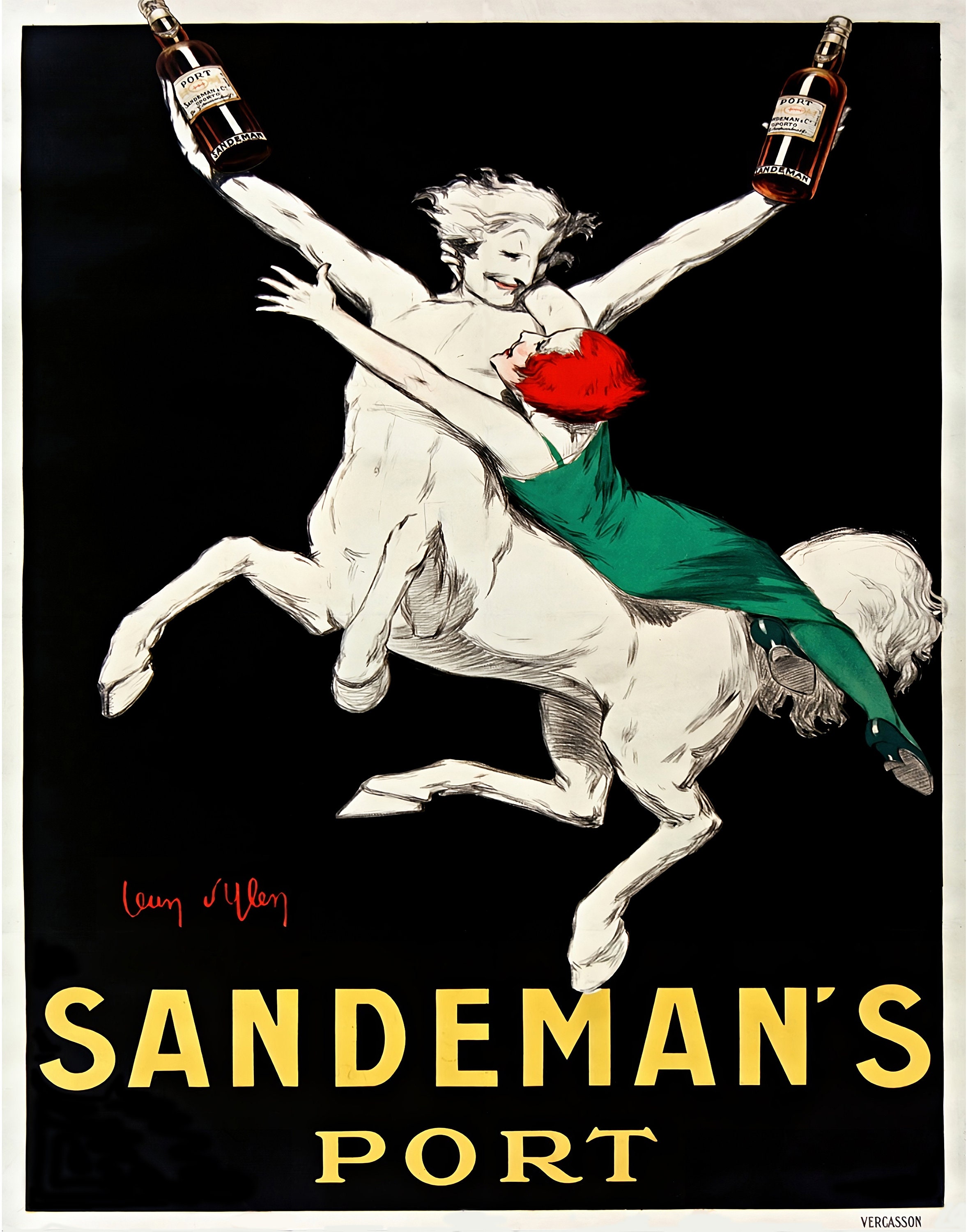Sandeman S Port, Vintage Poster Made by Jean D Ylen in 1930, Printable ...