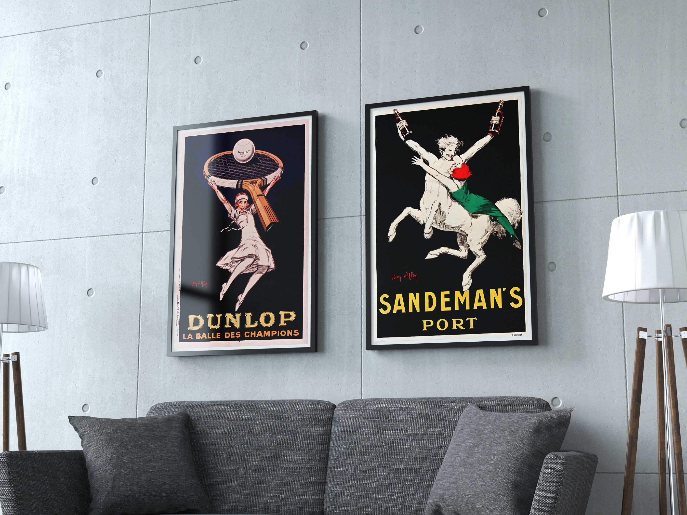 Sandeman S Port, Vintage Poster Made by Jean D Ylen in 1930, Printable ...