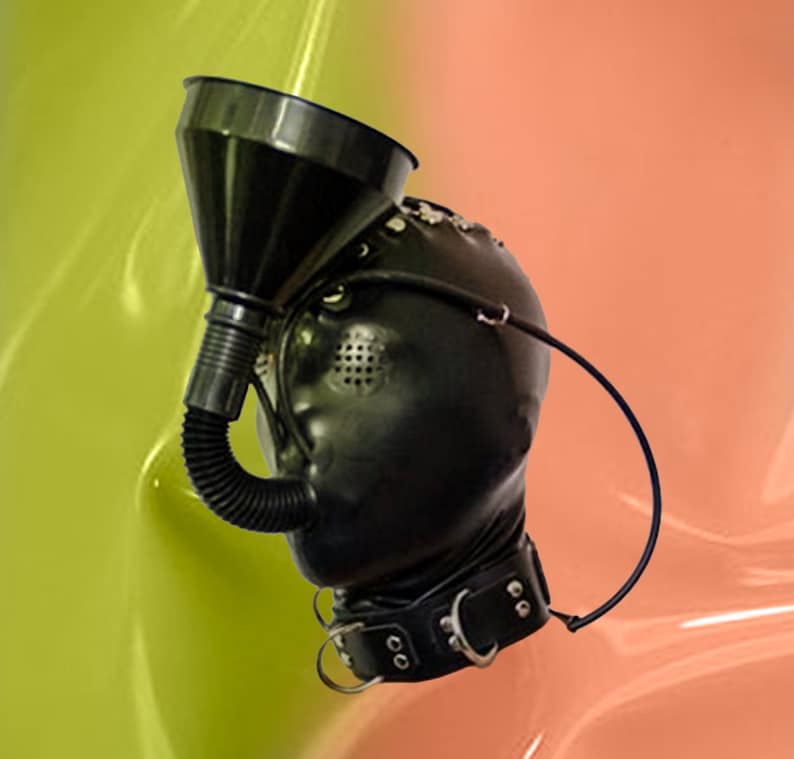 Slave Urinal Latex Hood © FETISHCOLOR - Etsy Canada