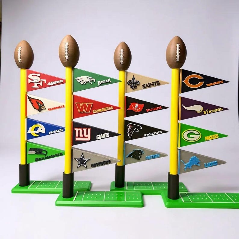 Football Standings Flag Tower - Etsy