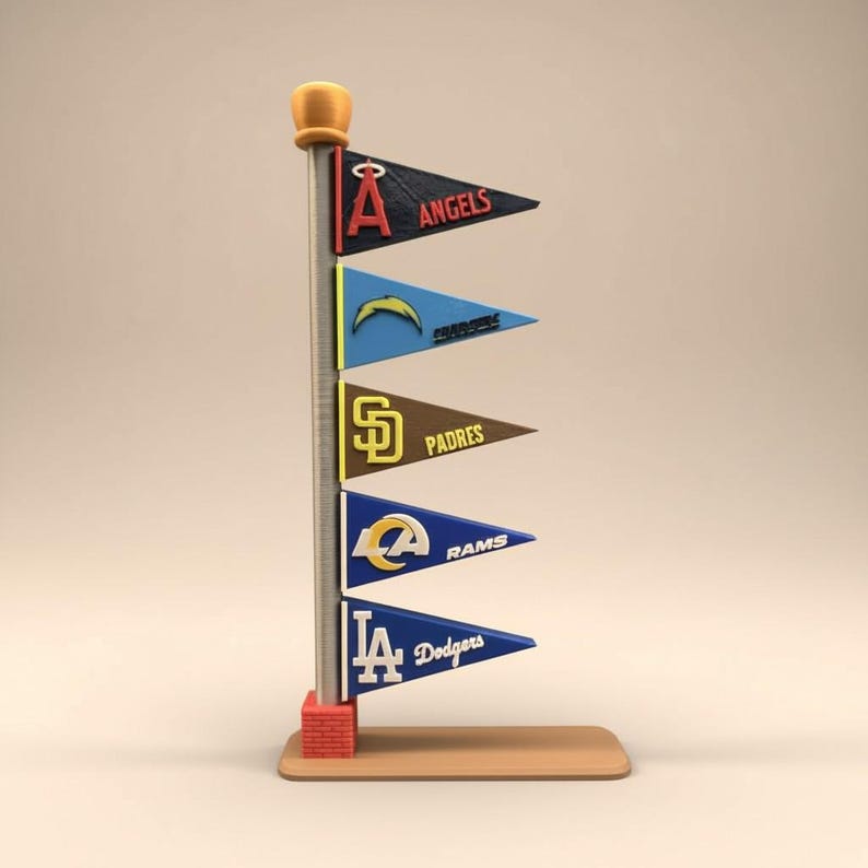The Sports Pennant Tower • Baseball or Football Styles • Personalized ...