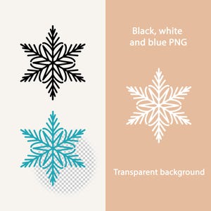 Snowflake Svg Bundle - Vector Snowflake Clipart Set - Winter Svg Files ...