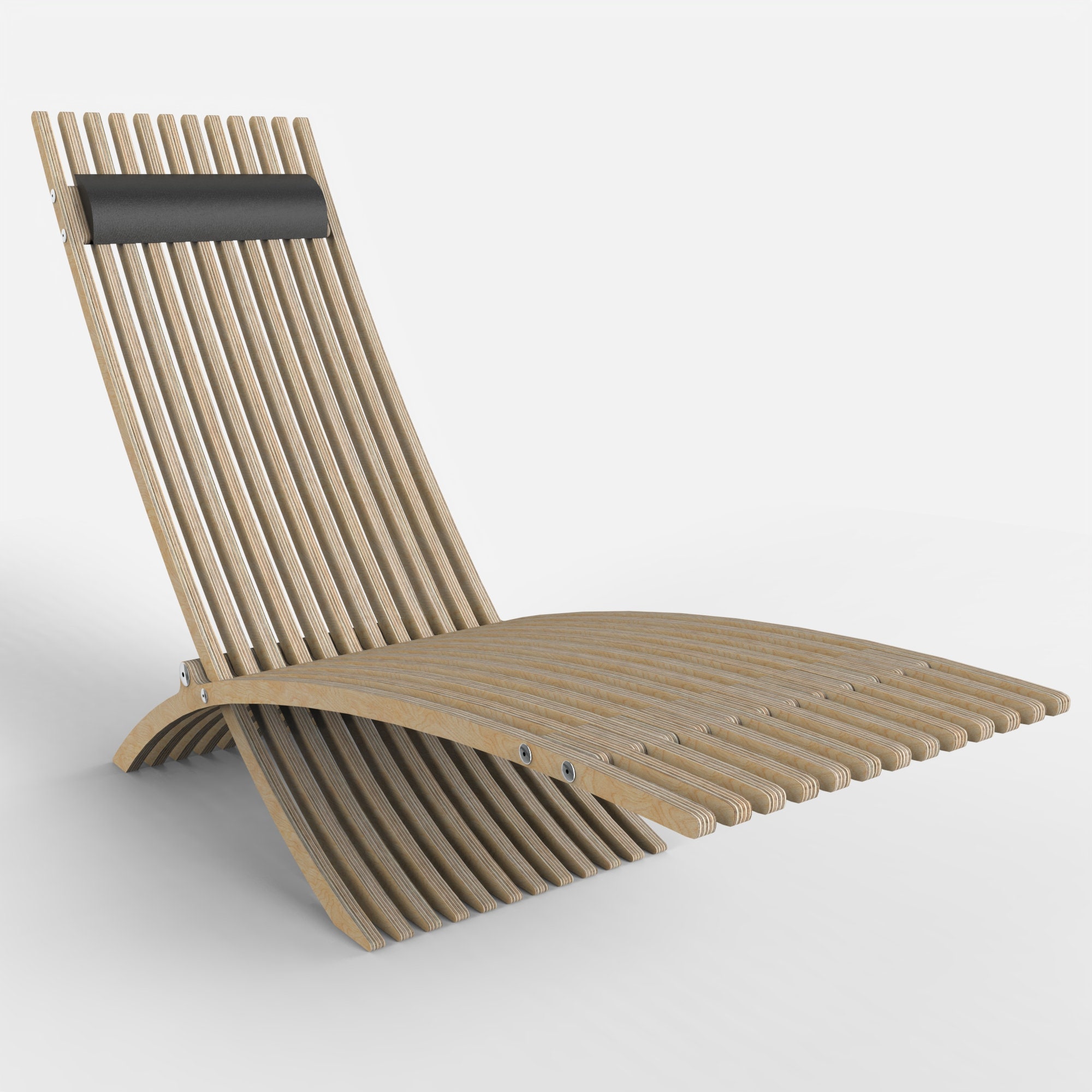 Parametric Furniture Designs Deck Chair Digital Files for CNC Router ...