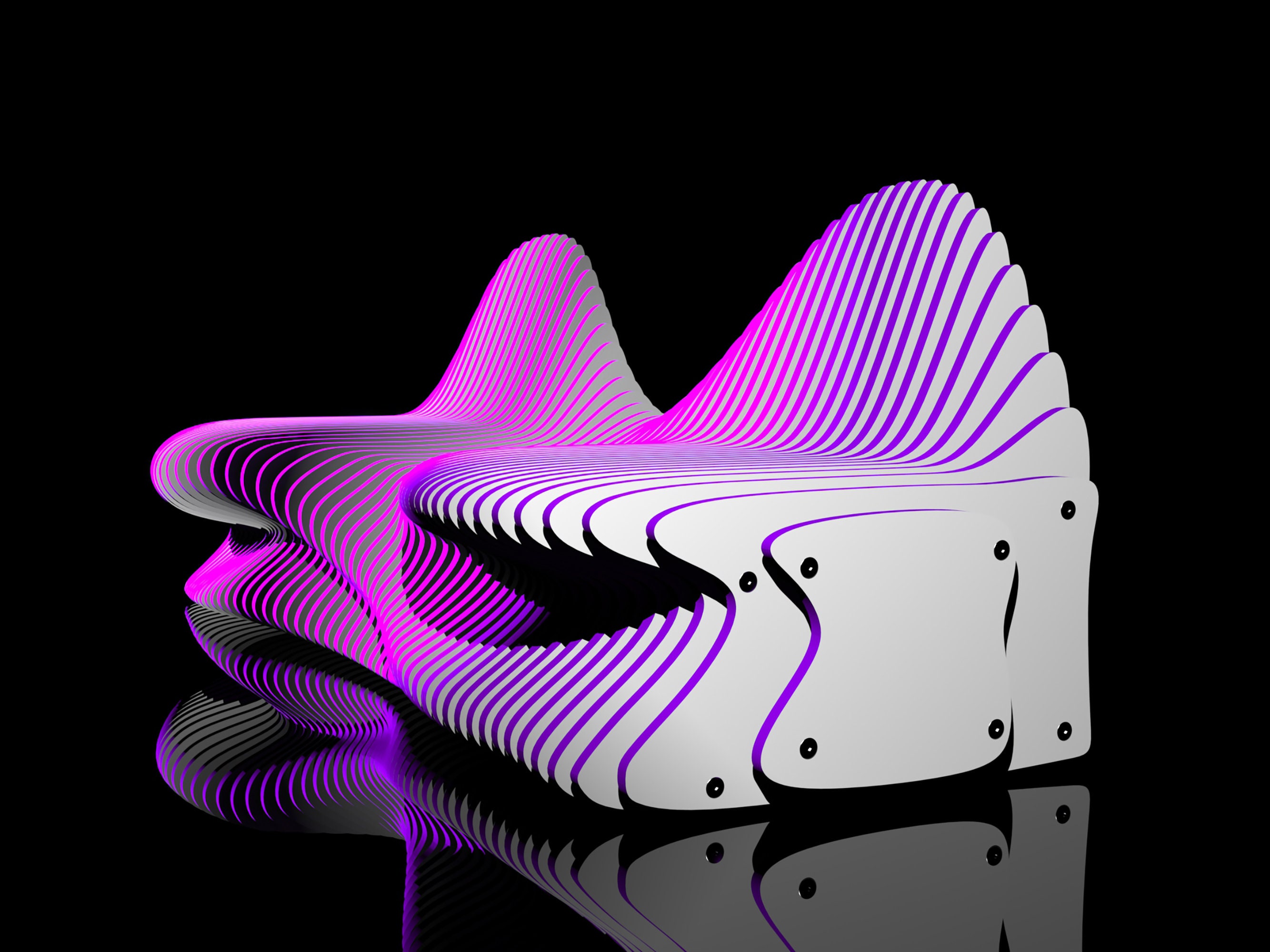 Parametric Woodworking Design Bench Files for Cnc Router Modern Layout ...