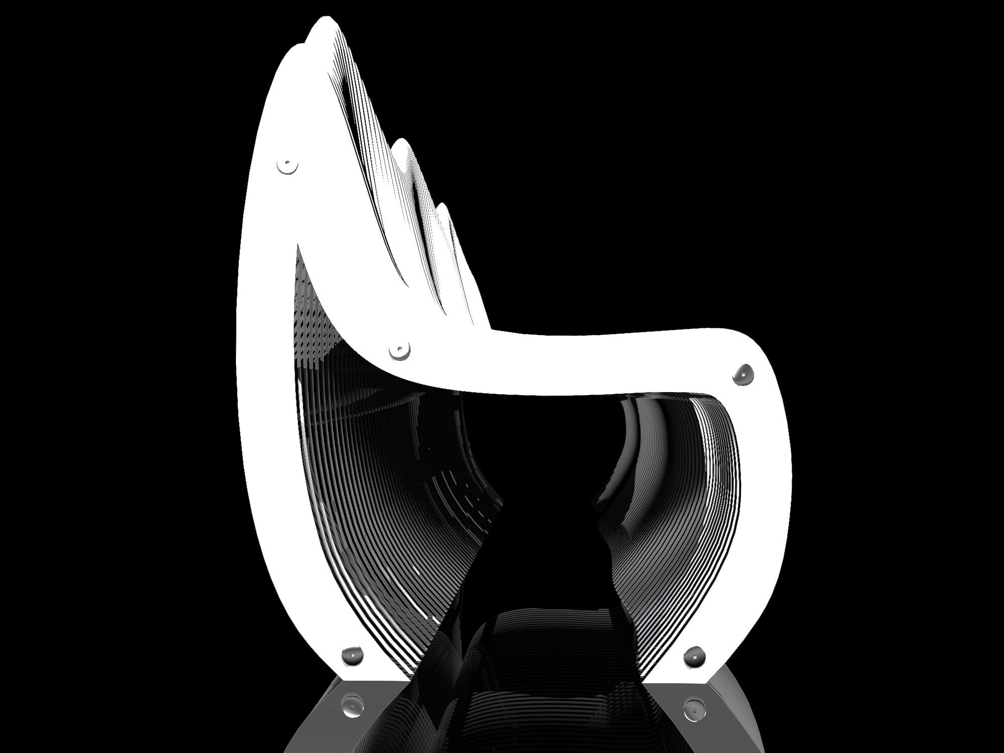 Parametric Bench Wave Drawing Files for CNC Router - DIY Furniture ...