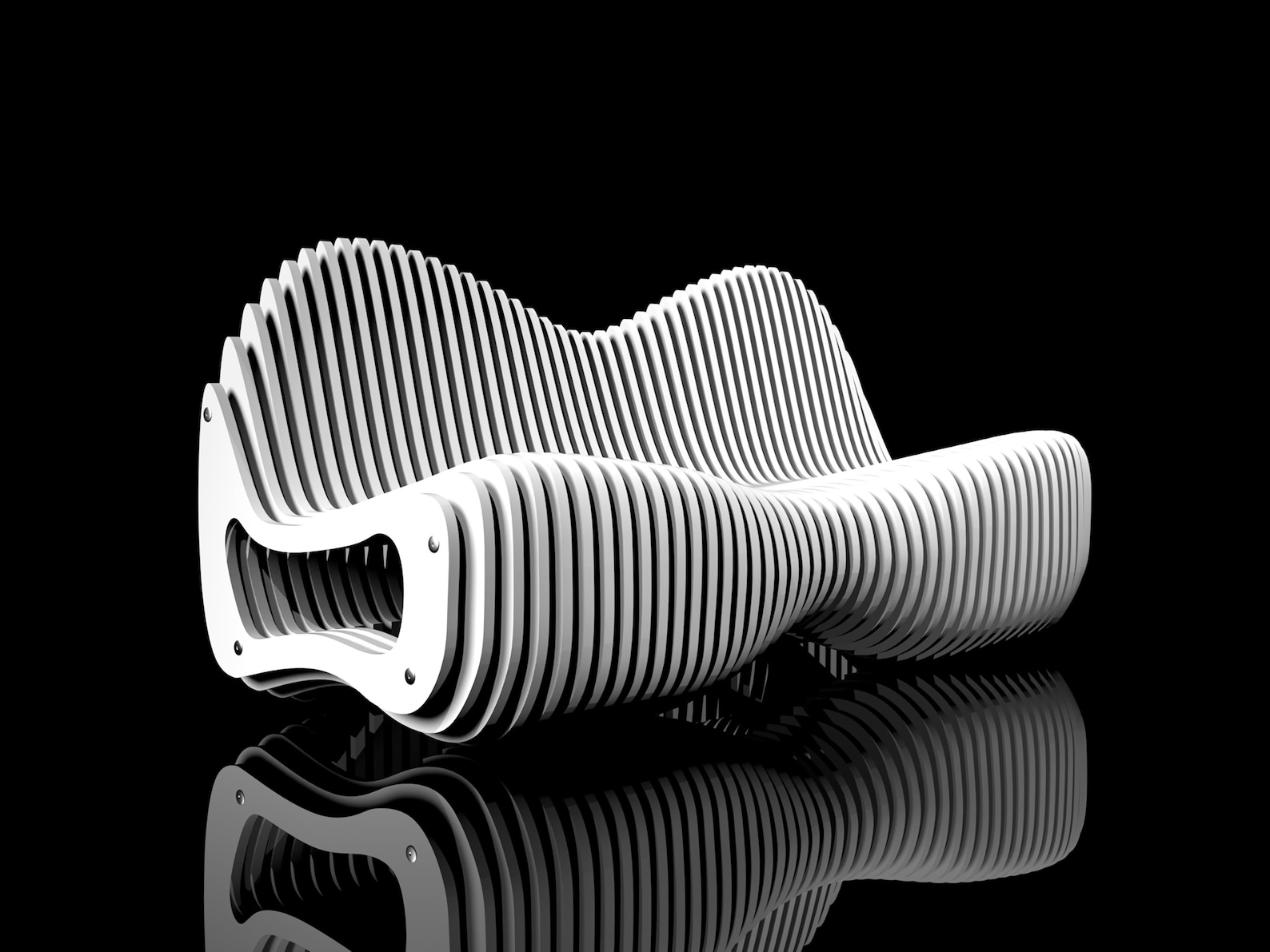 Modern Parametric Bench CNC Router Files – Plywood Furniture (dxf, Cdr ...