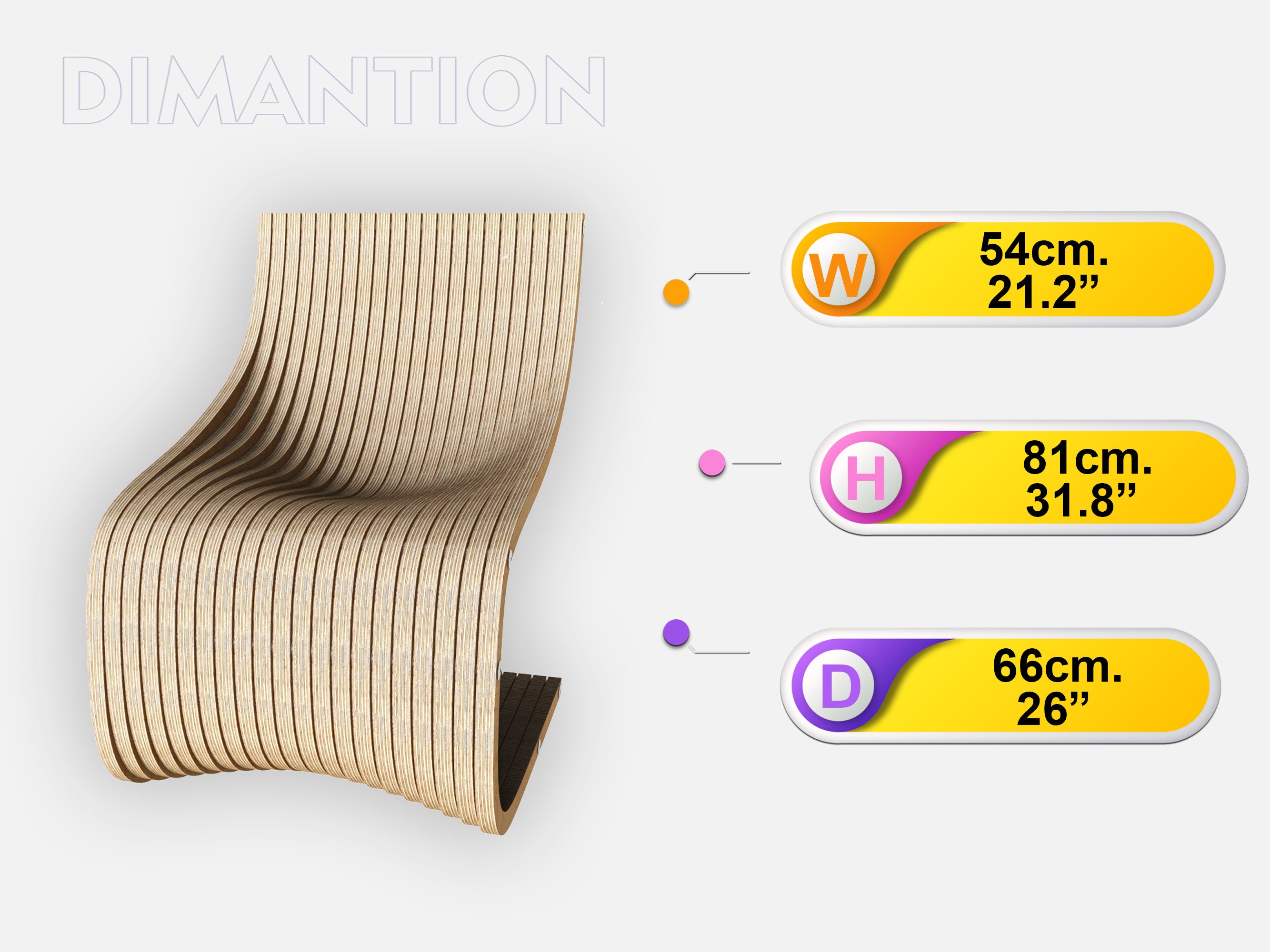 Parametric Chair Dxf Files For Cnc Wood Cnc Cut Files Vector Cnc Furniture Files Cdr Stl