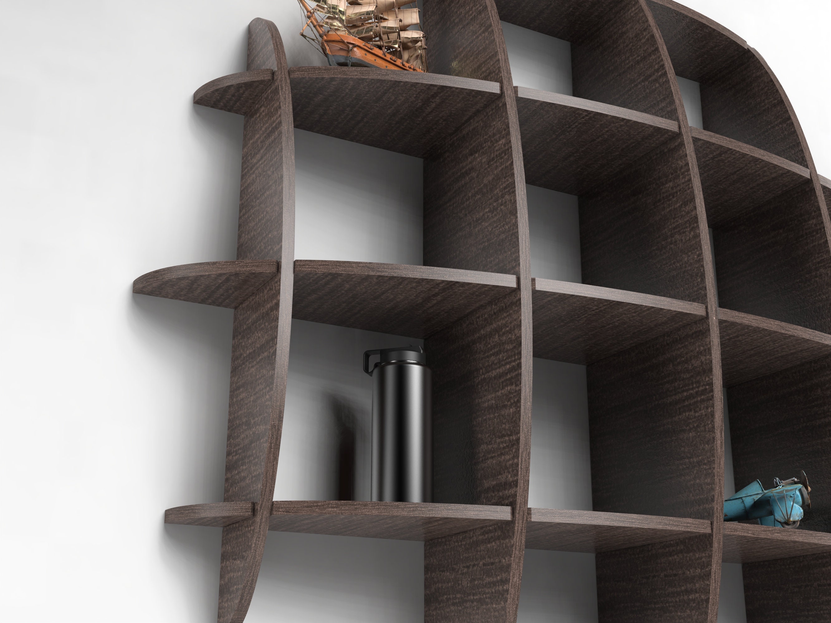 Sphere Floating Shelf CNC Files, Parametric Furniture (DXF, STL) - Etsy