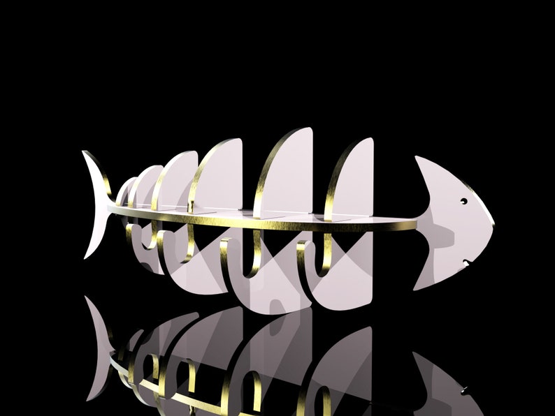 Parametric Style Shelf Fish - Digital File for CNC Cutting Dxf, Cdr ...