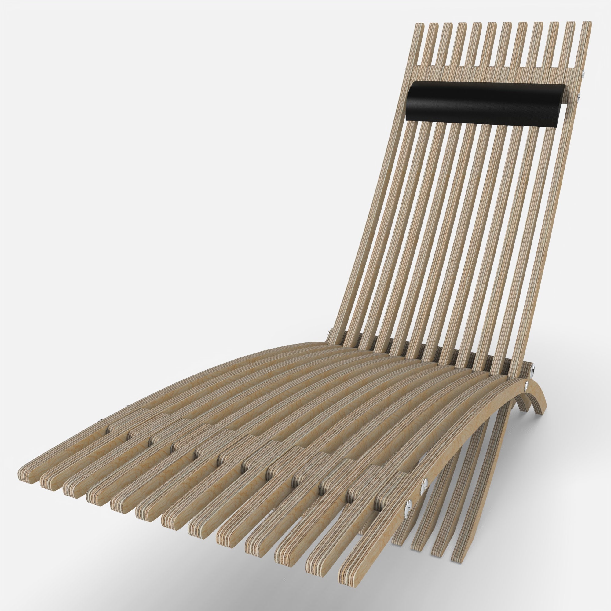 Parametric Furniture Designs Deck Chair Digital Files for CNC Router ...
