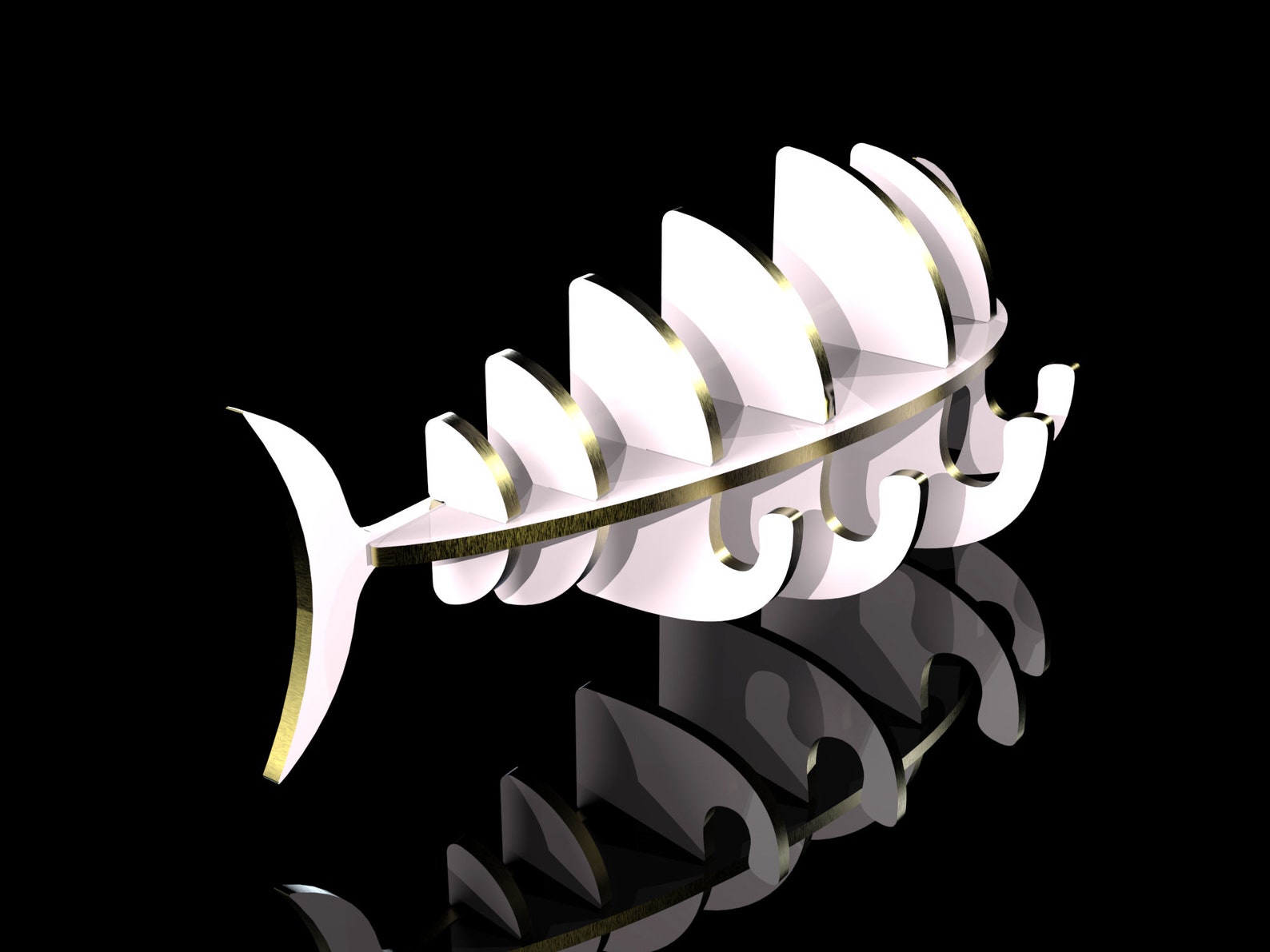Parametric Style Shelf Fish - Digital File for CNC Cutting Dxf, Cdr ...