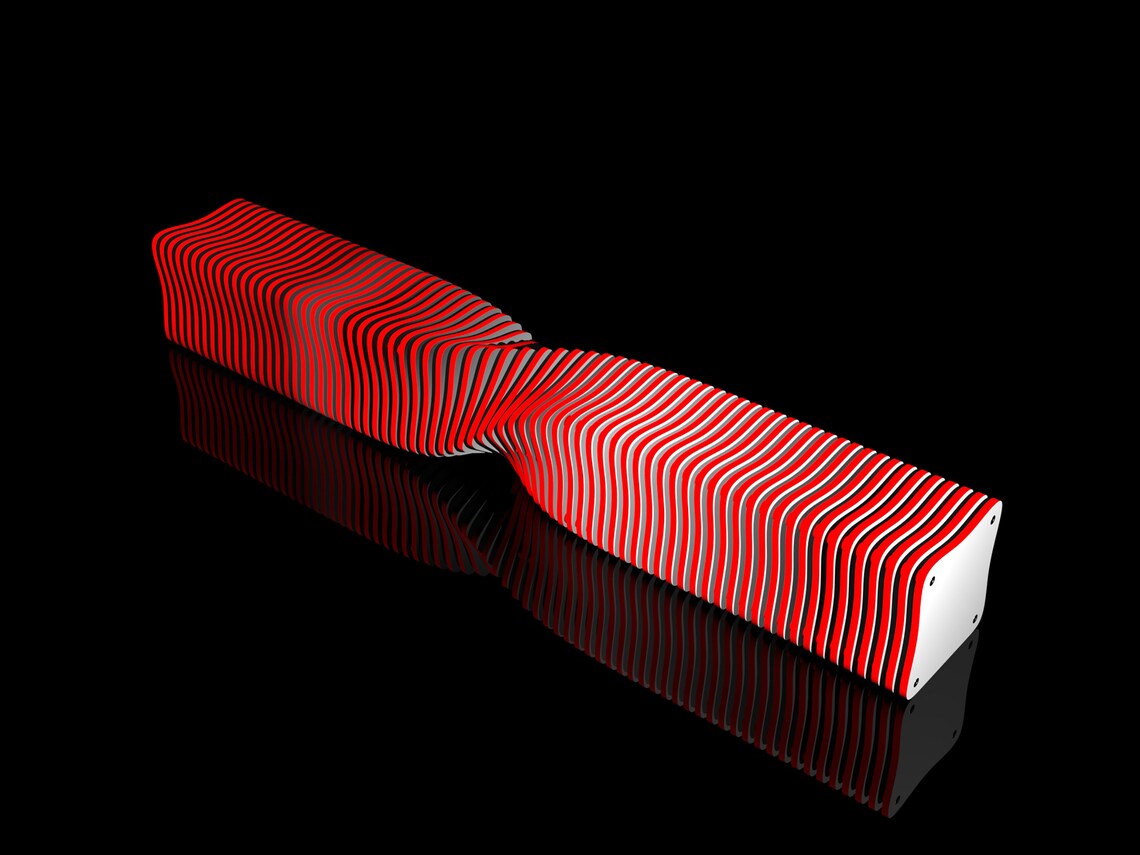 Enchanting Forest Bench - Parametric Style Wooden Furniture Design ...