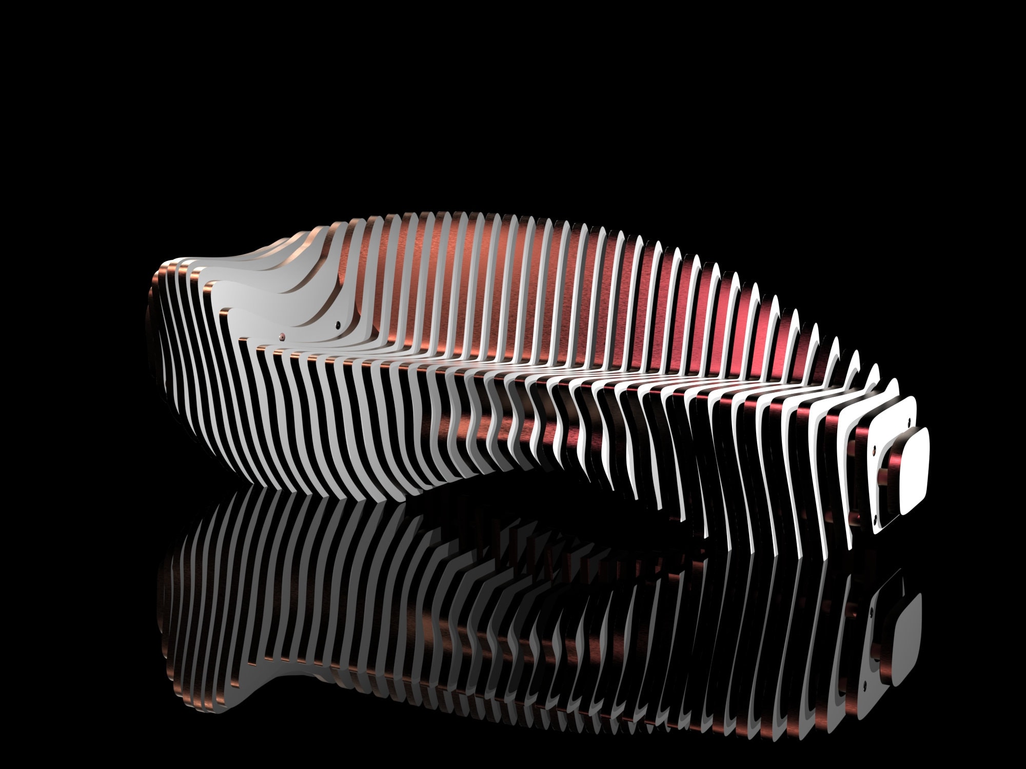 Parametric Design Furniture Bench Digital Files for CNC Cutting Routers High-quality Digital ...