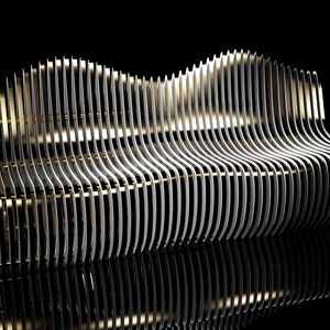 Parametric Bench Wave Design Digital Files for CNC Cutting - Unlock ...