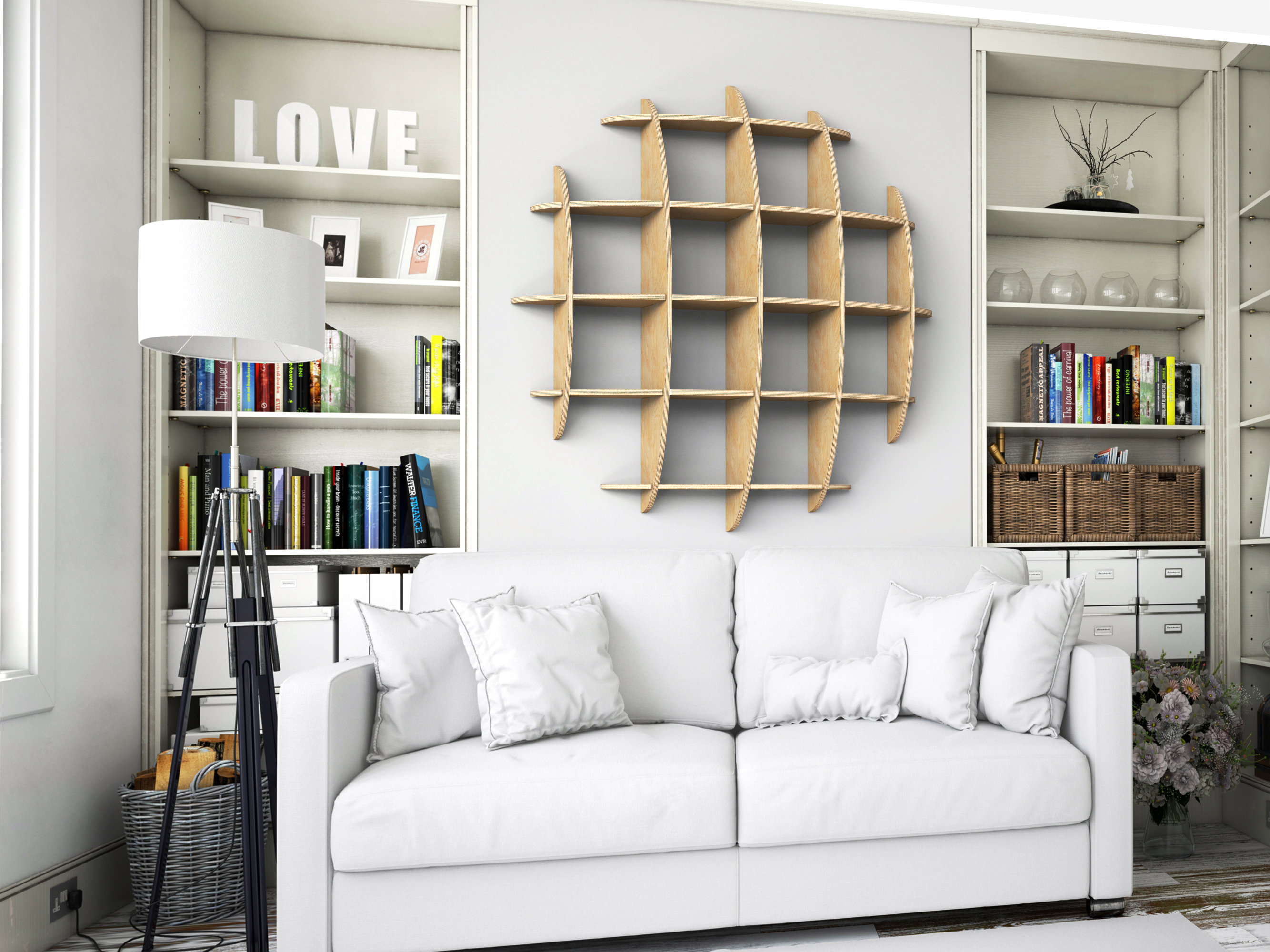 Sphere Floating Shelf CNC Files, Parametric Furniture (DXF, STL) - Etsy