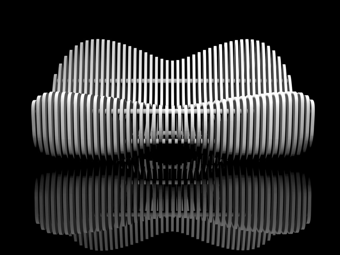 Modern Parametric Bench CNC Router Files – Plywood Furniture (dxf, Cdr ...