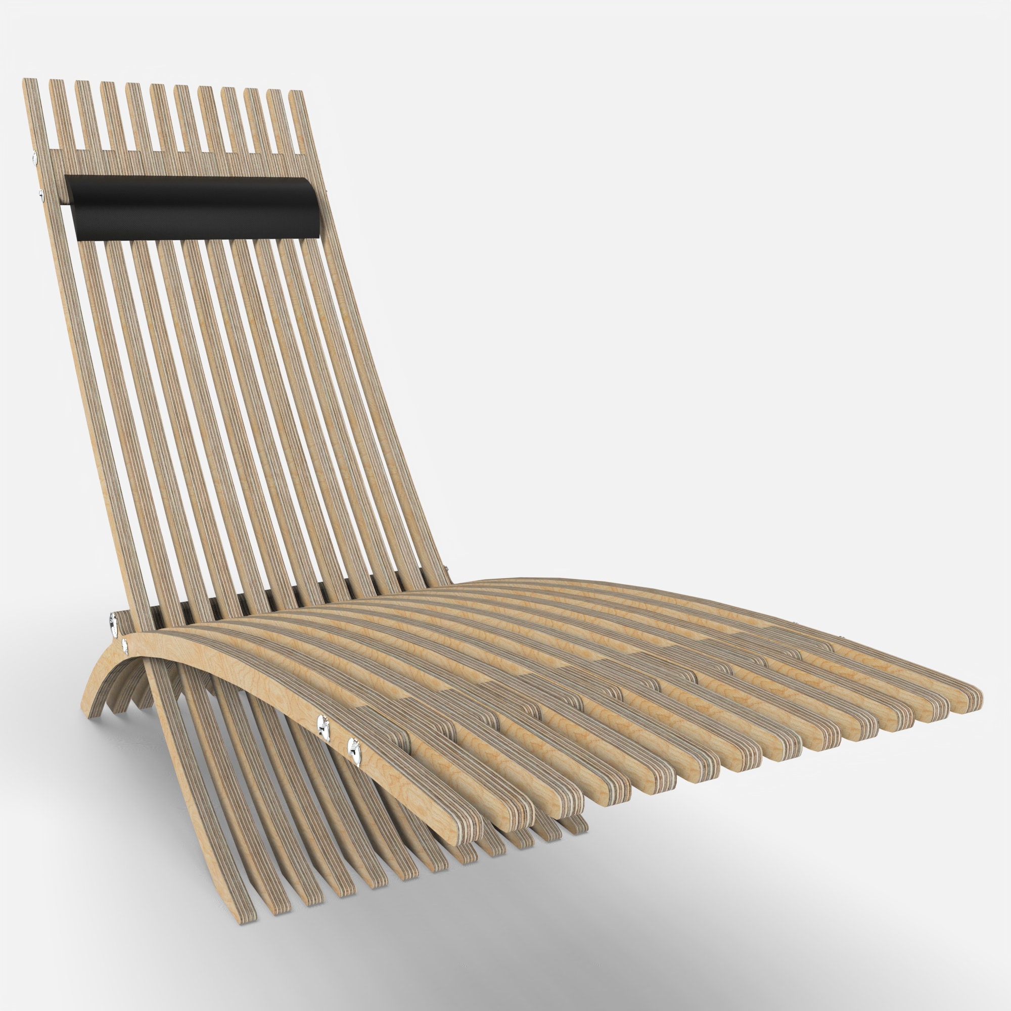 Parametric Furniture Designs Deck Chair Digital Files for CNC Router ...