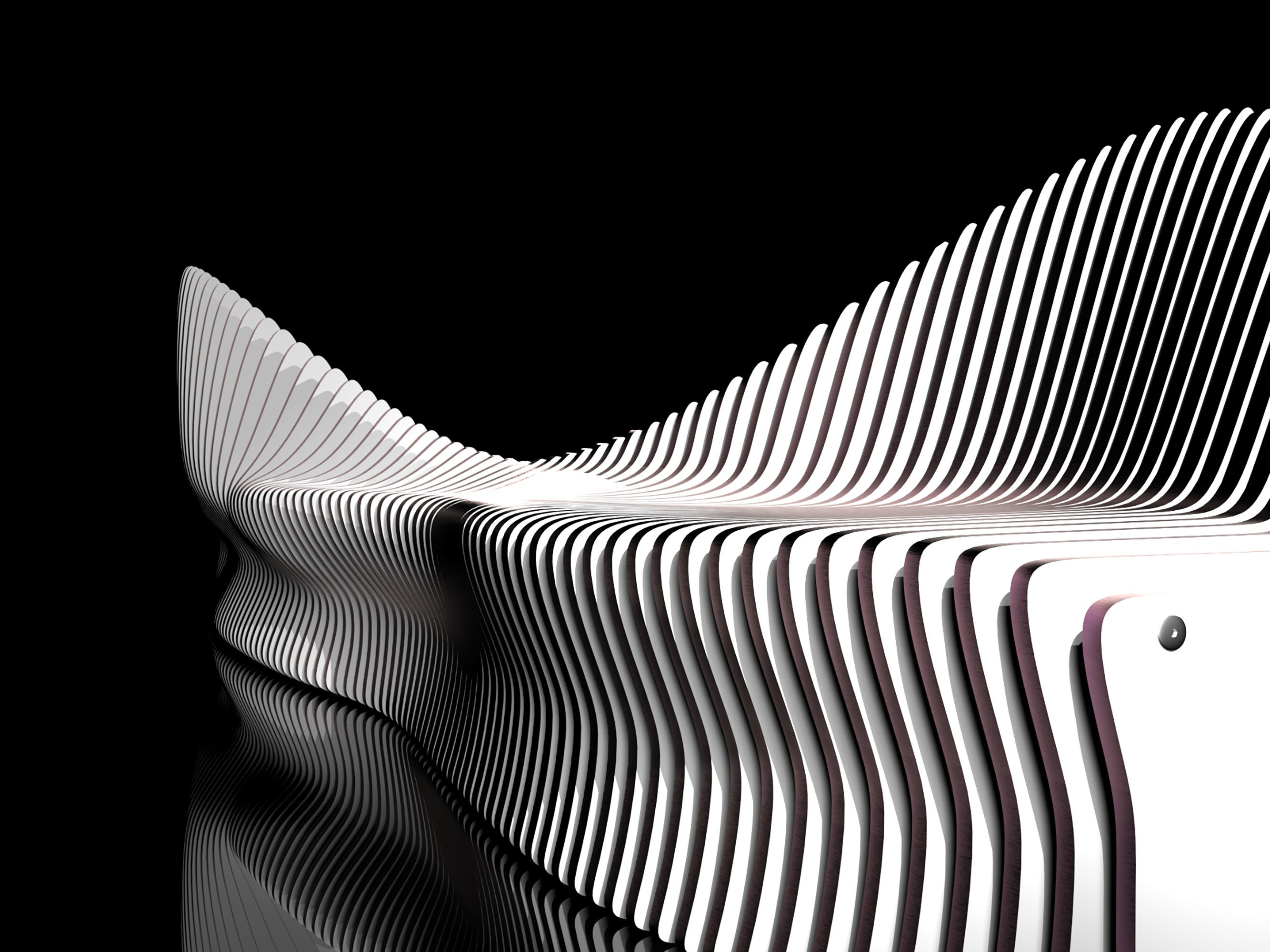Modern and Unique Parametric Plywood Bench Design File Dxf Cdr Stl Obj ...