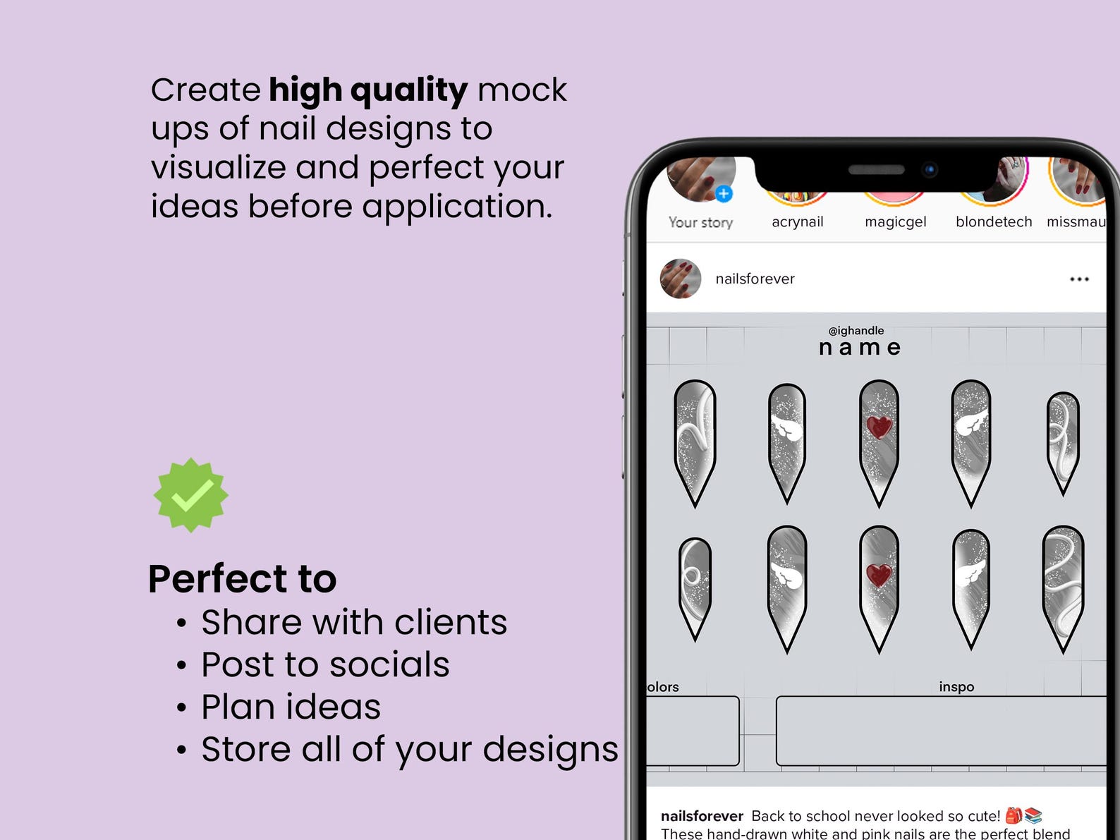 Ultimate Procreate Nail Art Pack, Nail Art Brushes, Nail Design ...