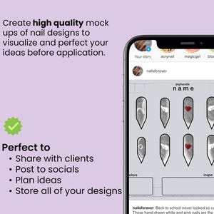 Ultimate Procreate Nail Art Pack, Nail Art Brushes, Nail Design ...