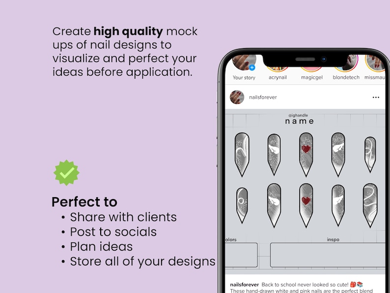 Ultimate Procreate Nail Art Pack, Nail Art Brushes, Nail Design ...
