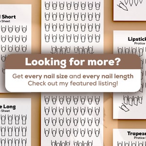Round Nail Artist Practice Pages, Practice Nail Art Sheet, Acrylic ...