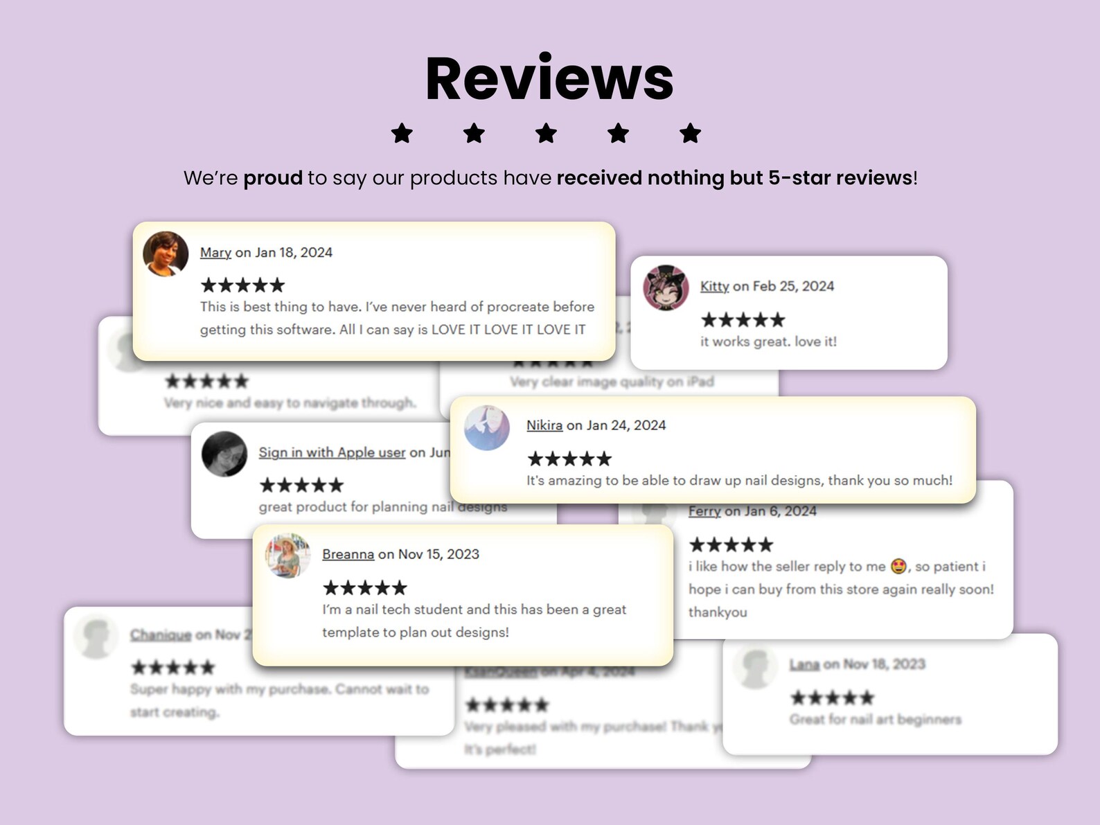 Ultimate Procreate Nail Art Pack, Nail Art Brushes, Nail Design ...