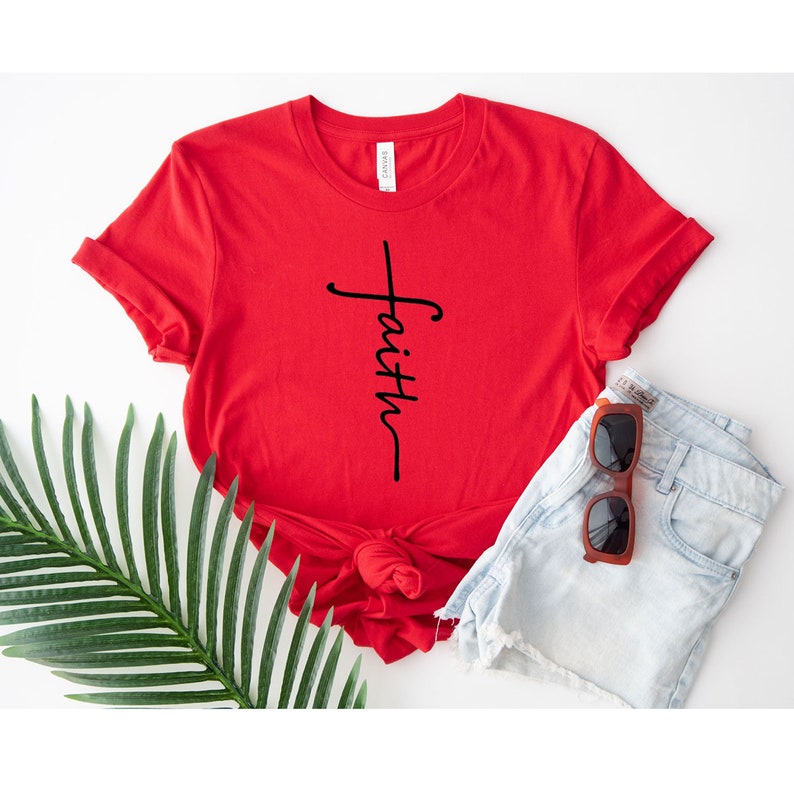Faith Shirt, Faith Cross Shirt, Christian Gift, Faith Gift, Christian ...