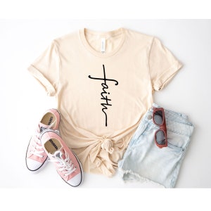 Faith Shirt, Faith Cross Shirt, Christian Gift, Faith Gift, Christian ...
