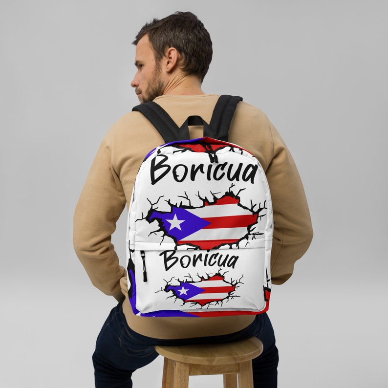 Boricua Backpack, Puerto Rican School Bag, PR Backpack, Spanish ...