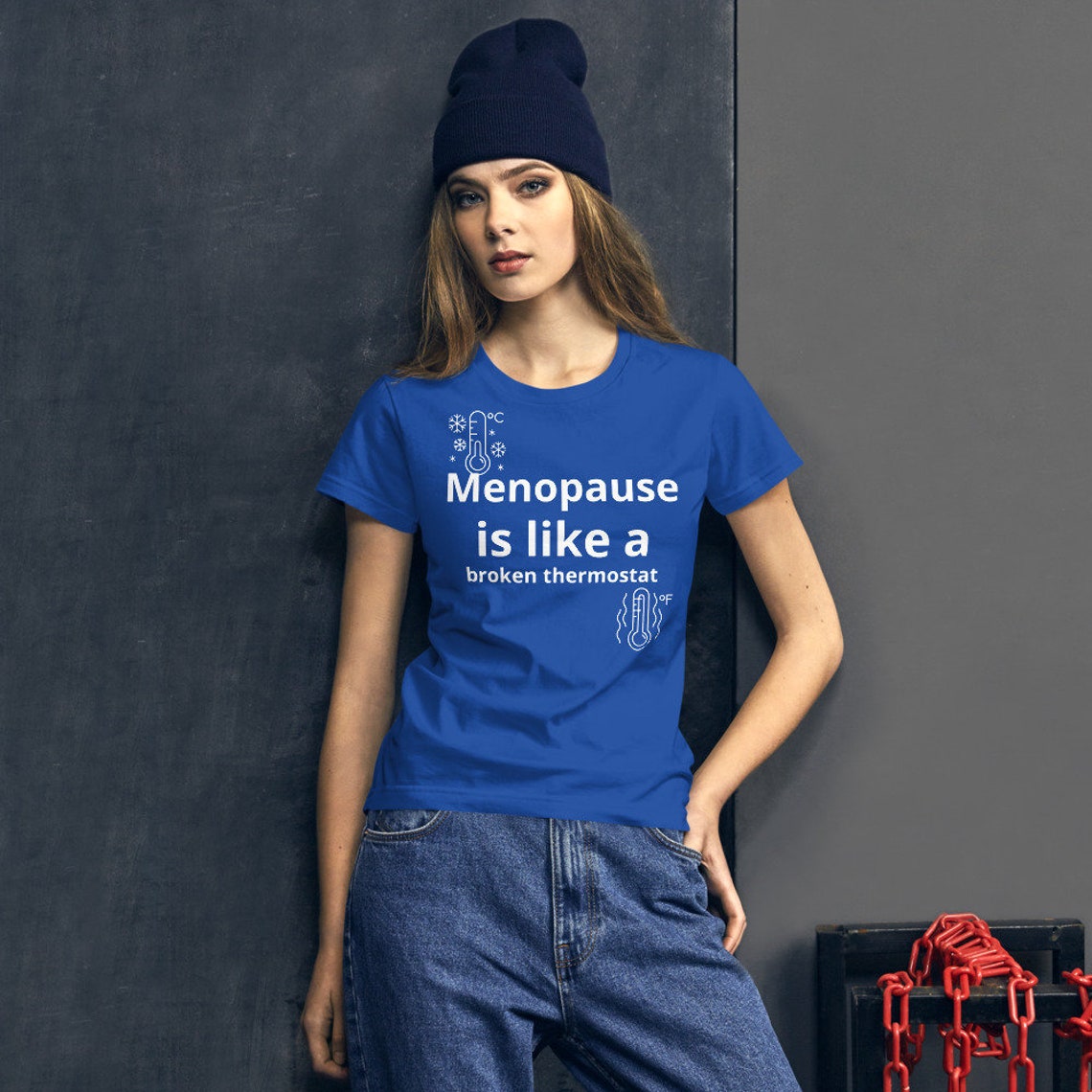 Menopause T-shirt Broken Tshirt Hot Flash Tops Gift for Older Women Hot ...