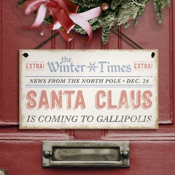 Santa Claus Sign - Etsy
