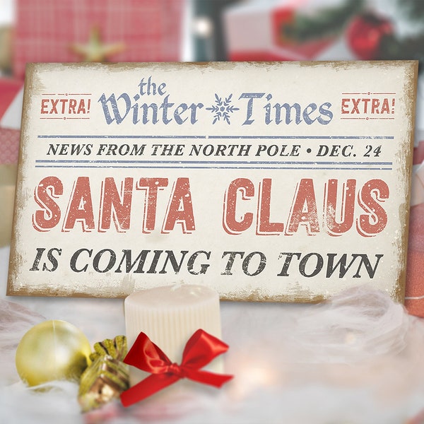 Christmas is Coming Sign - Etsy