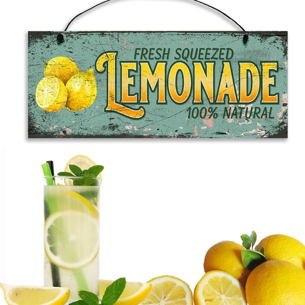 Wood Lemonade Sign Etsy