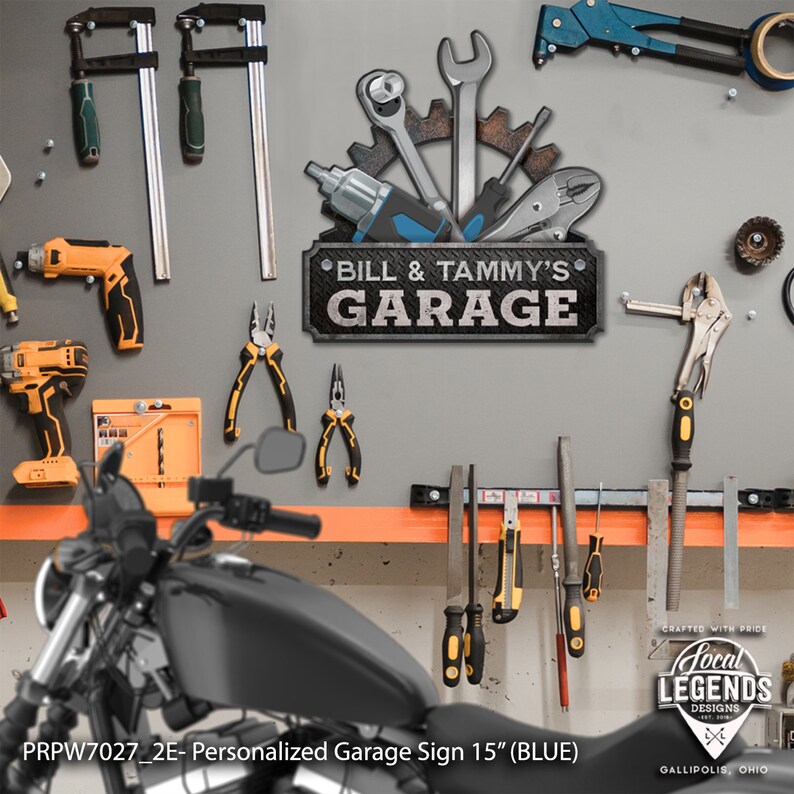 Garage Toolbox Cutout MDF Wood Sign Select Color & Size - Etsy