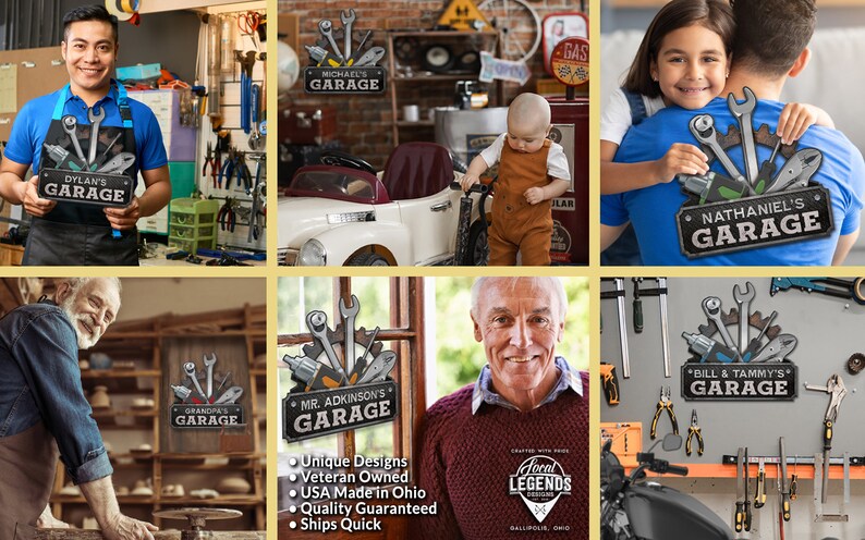 Garage Toolbox Cutout MDF Wood Sign Select Color & Size - Etsy