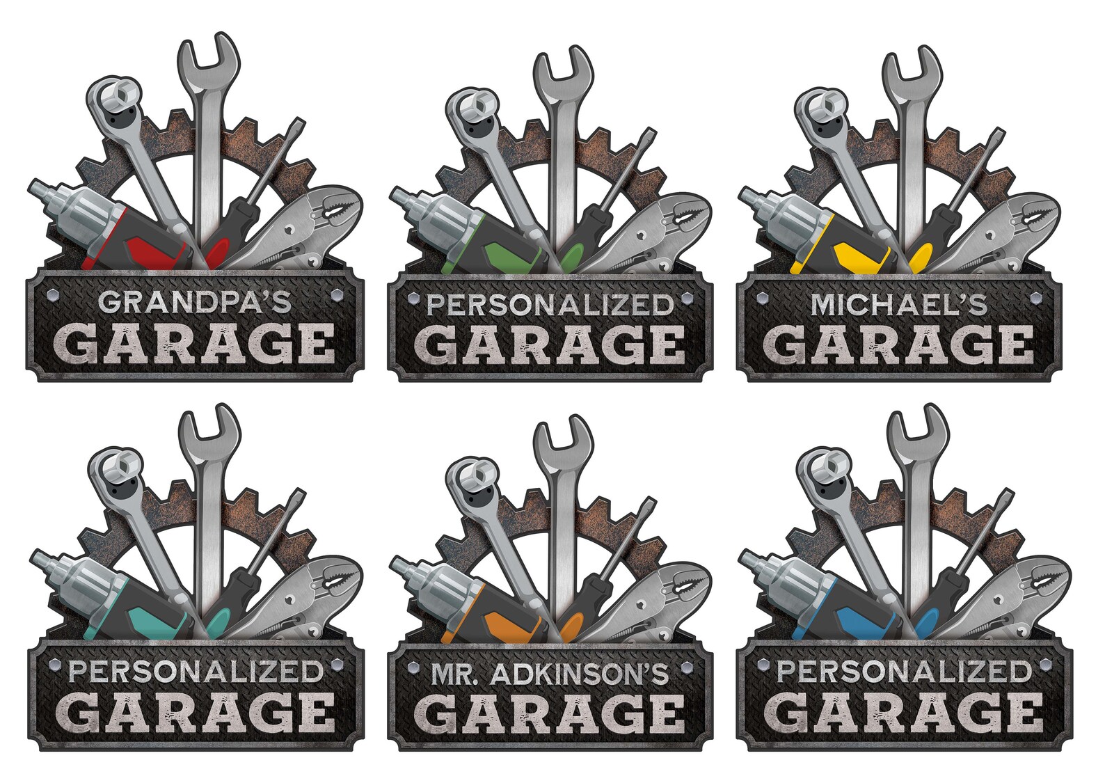 Garage Toolbox Cutout MDF Wood Sign Select Color & Size - Etsy
