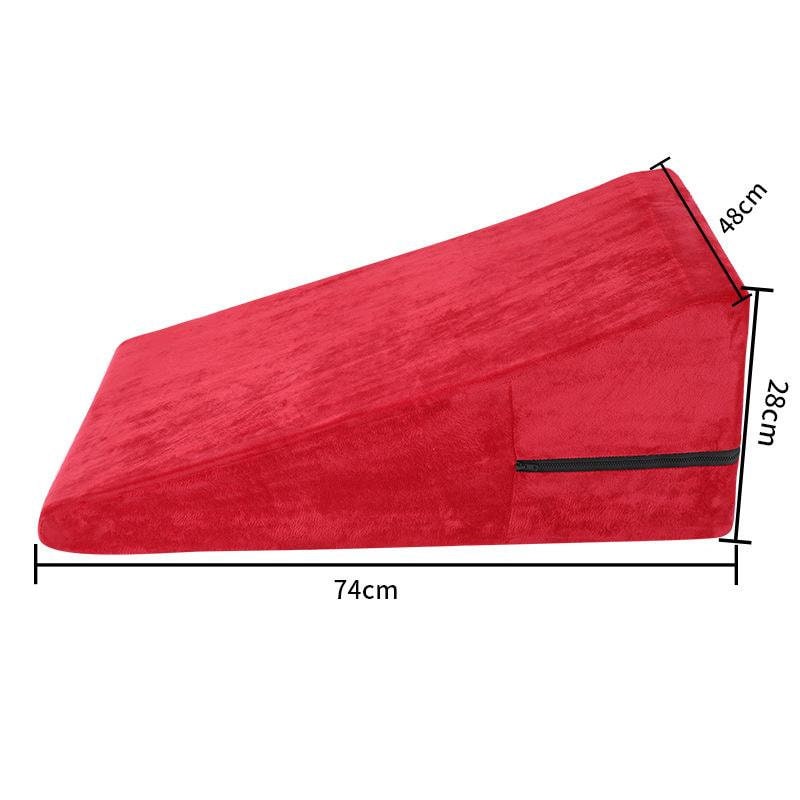 Love Pillow Wedge Ramp Set in Light Red Soft Suede liberator Wedge Ramp ...