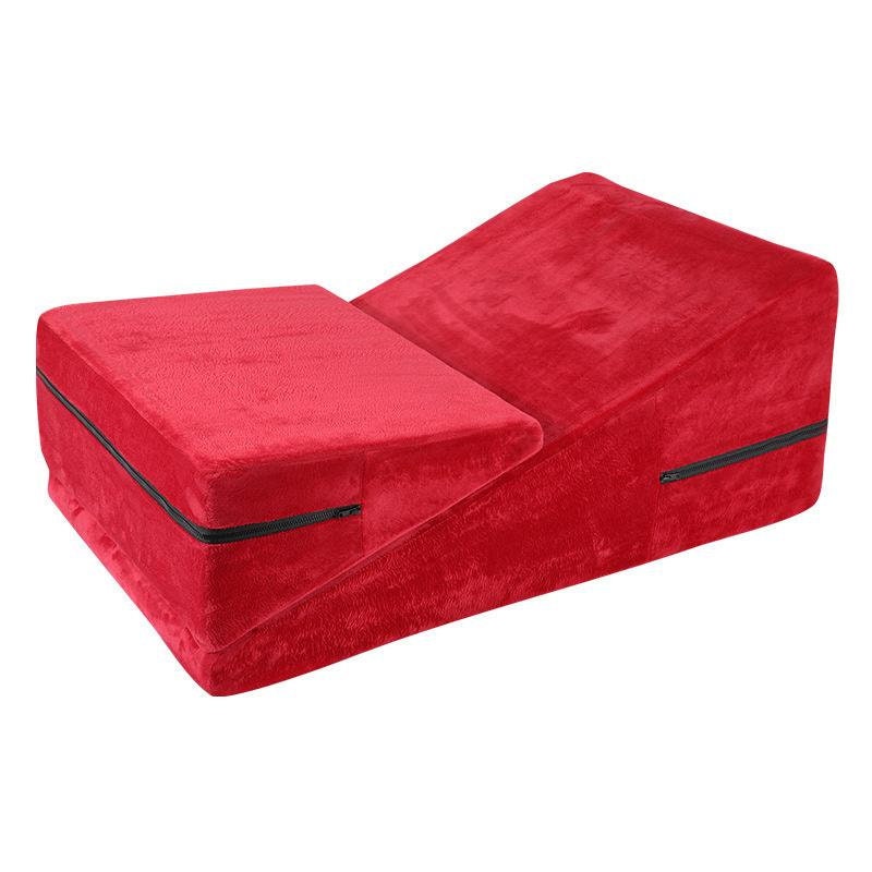 Love Pillow Wedge Ramp Set in Light Red Soft Suede liberator Wedge Ramp ...