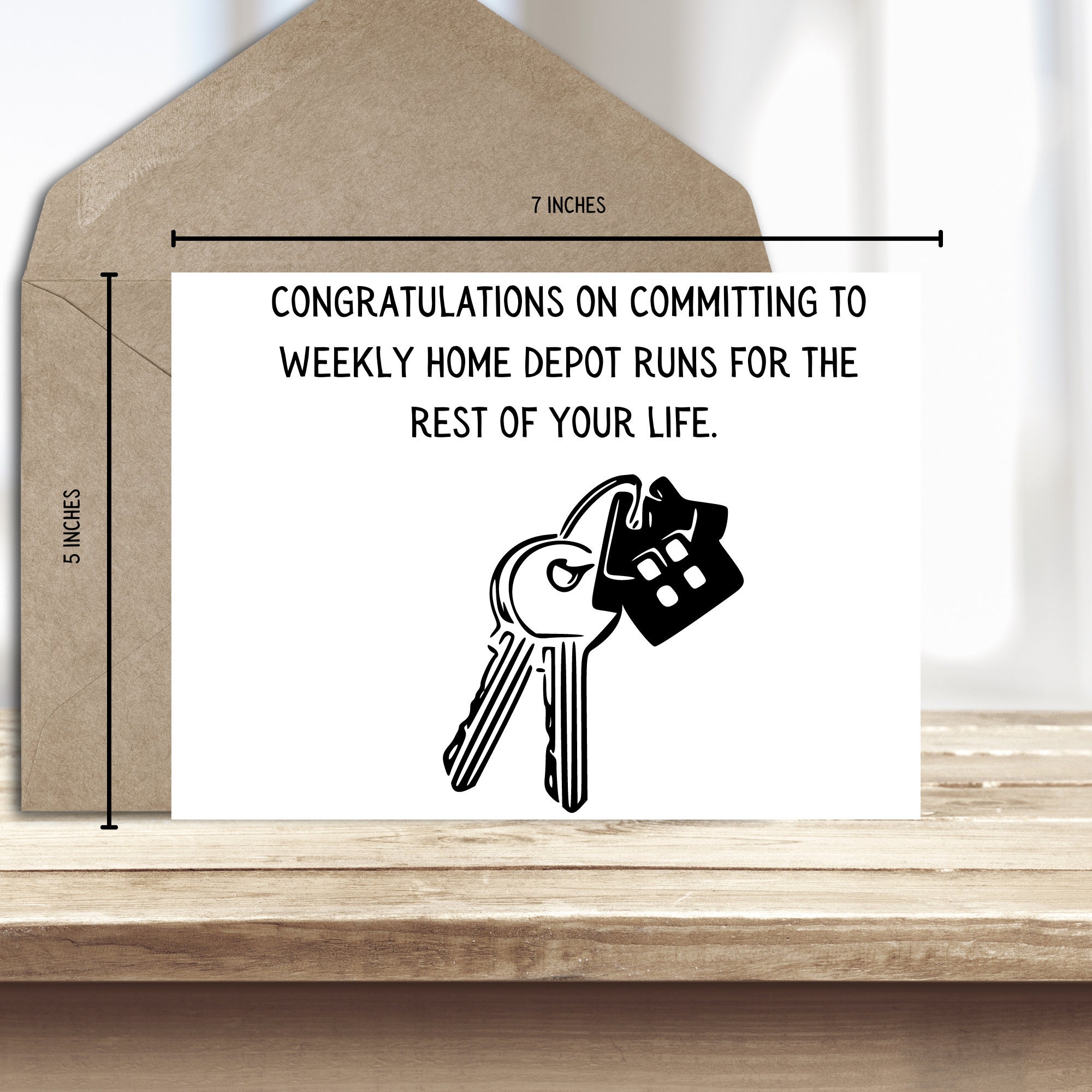 Congratulations on Your New House Printable Card, Housewarming Card ...