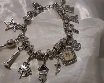 Order of Eastern Star OES Charm Bracelet - Etsy