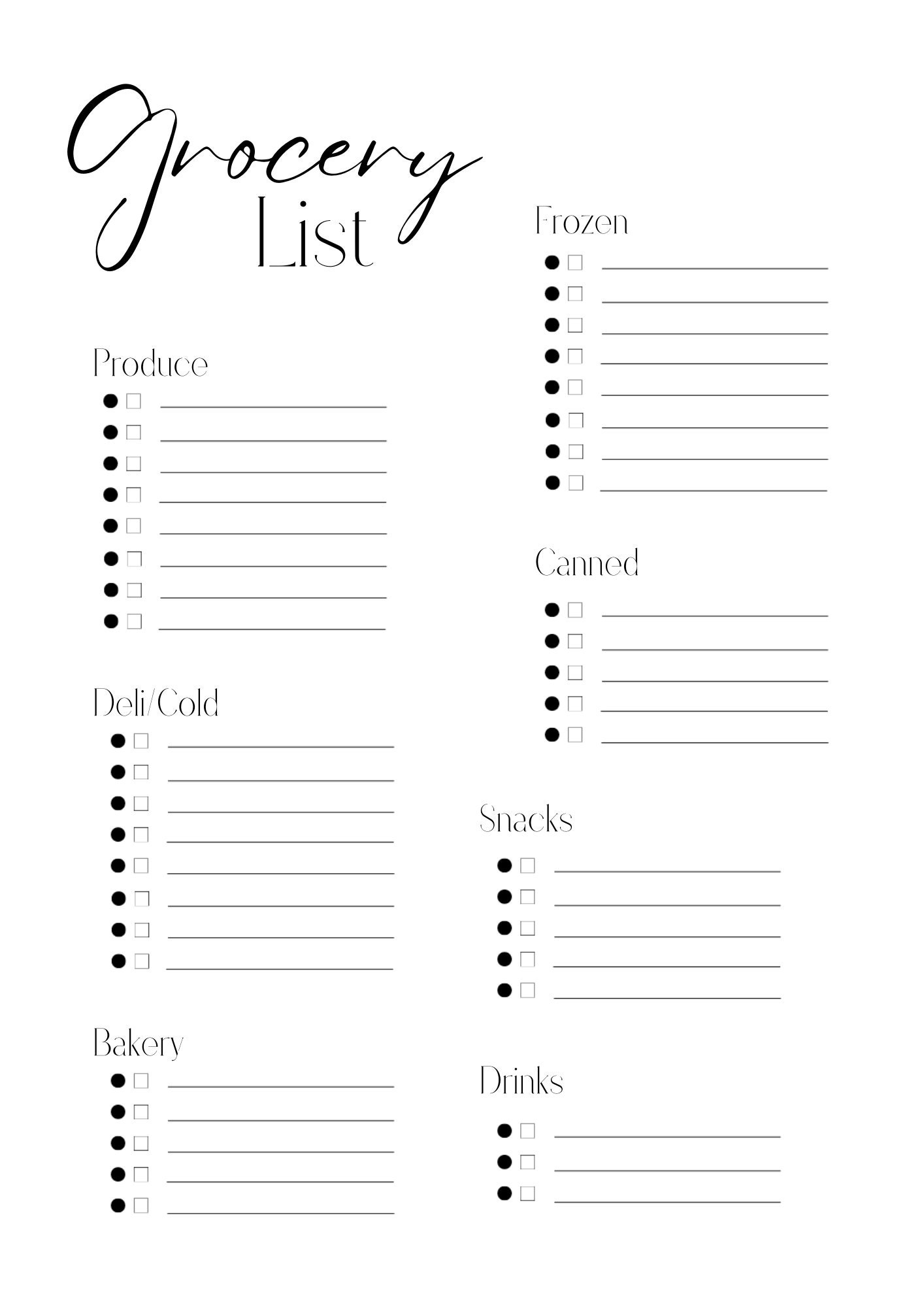 List Bundle -lists -planner -to Do List -cleaning List -grocery List ...