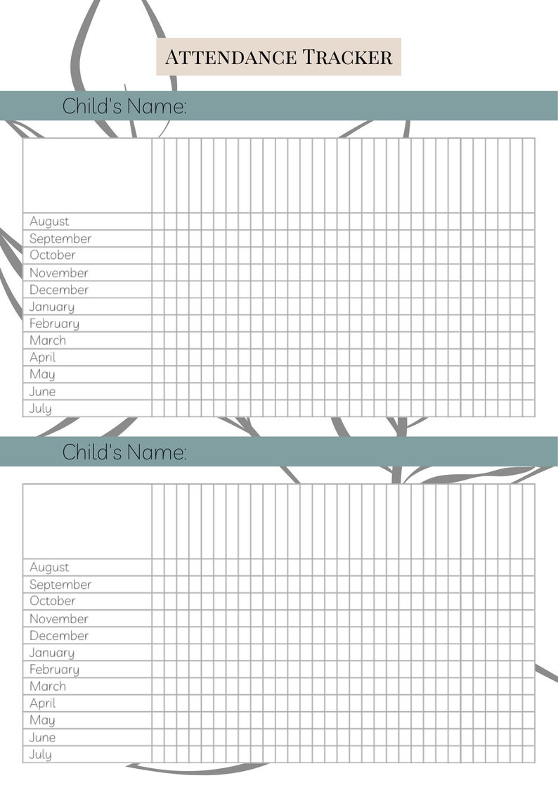 Homeschool Mom Planner -attendance Tracker -schedule -book List ...