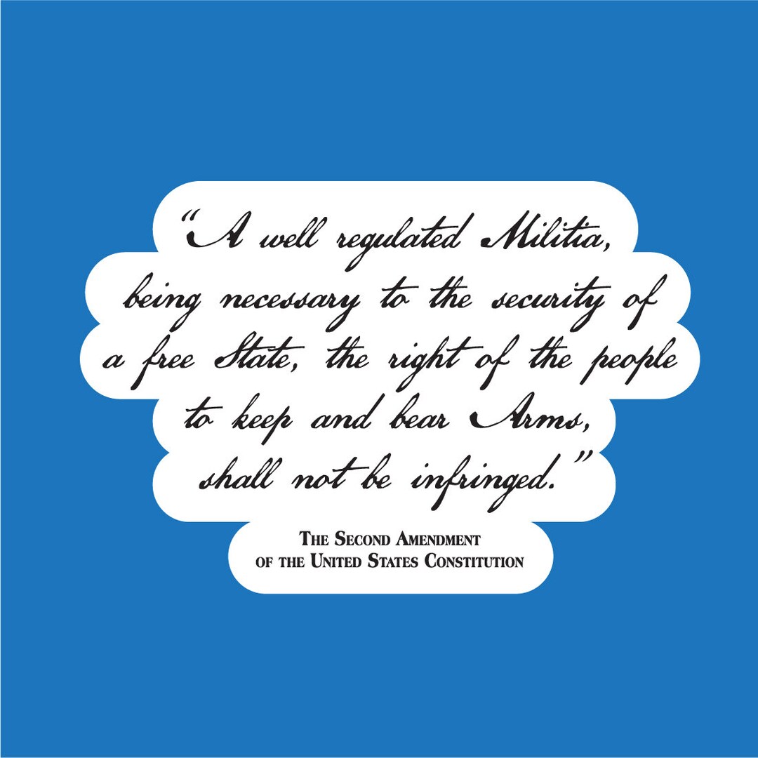 2nd Amendment - Sticker - Etsy