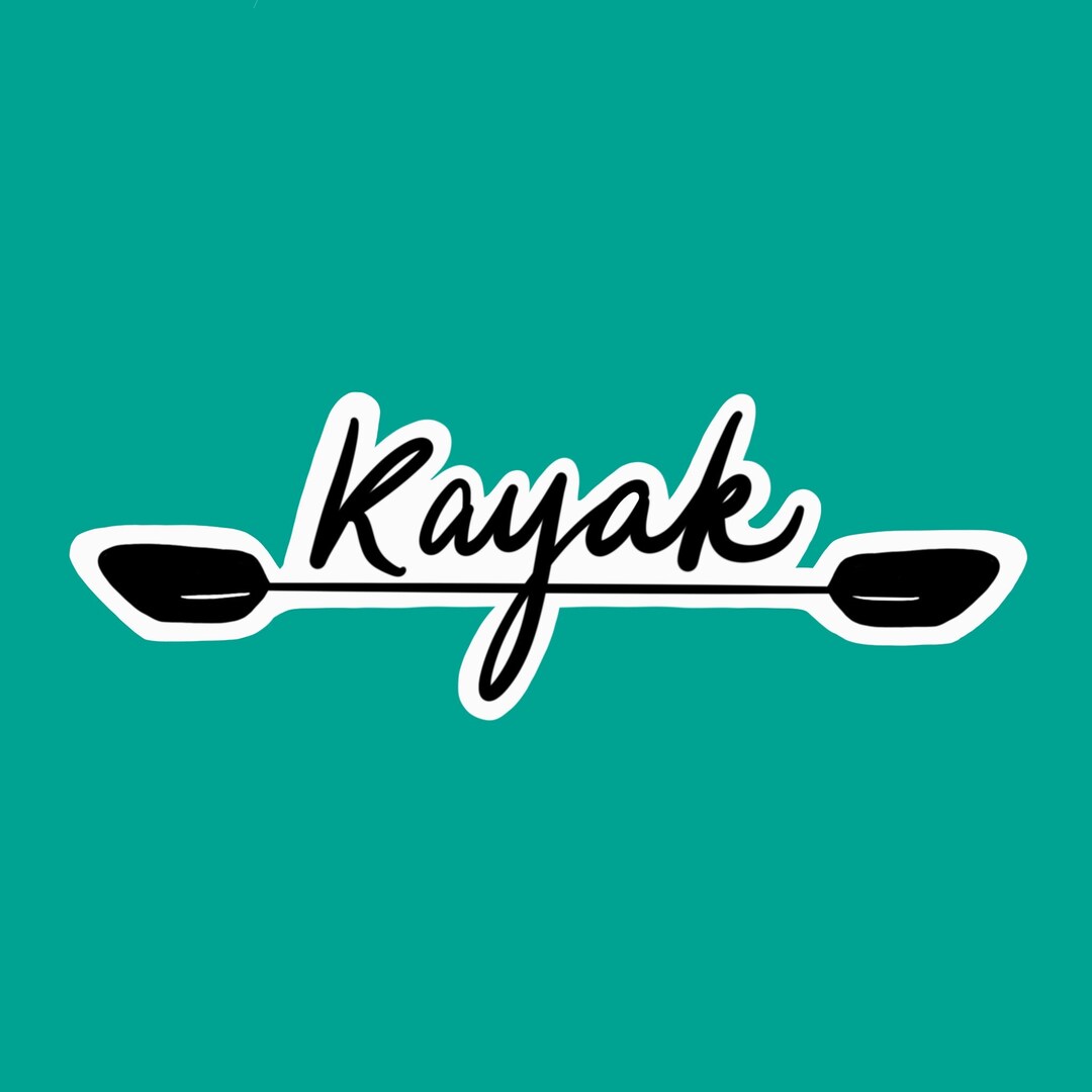 Kayak Paddle - Sticker - Etsy