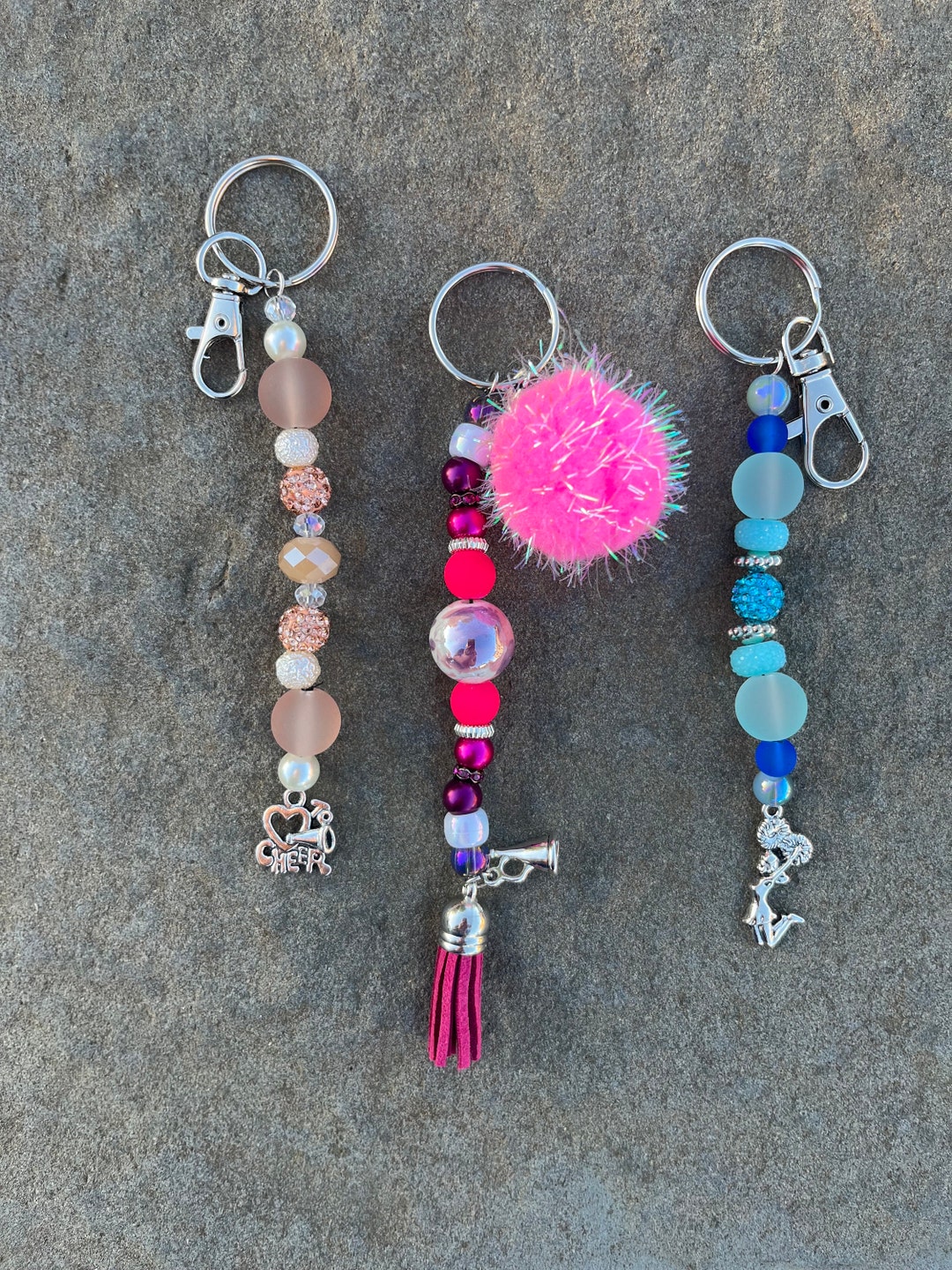 Cheer Keychain (CUSTOMIZABLE) - Etsy
