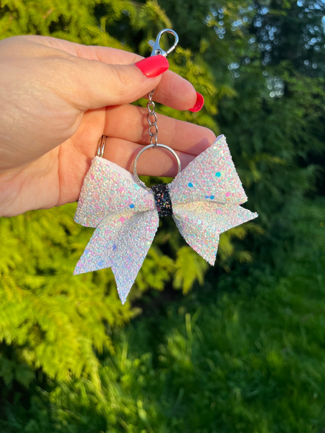 Mini Cheer Bow Keychains (CUSTOMIZABLE) - Etsy
