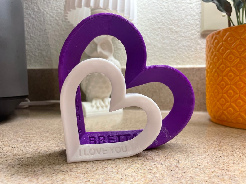 Customizable Heart 3d Printed - Etsy