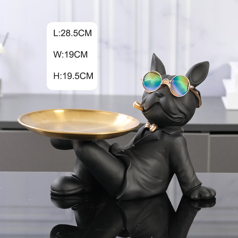 French Bulldog Resin Statue Handmade Home Decor Charming Animal ...