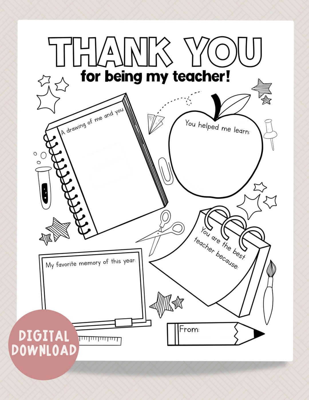 Teacher Appreciation Letter | Teacher Thank You Letter | Teacher ...